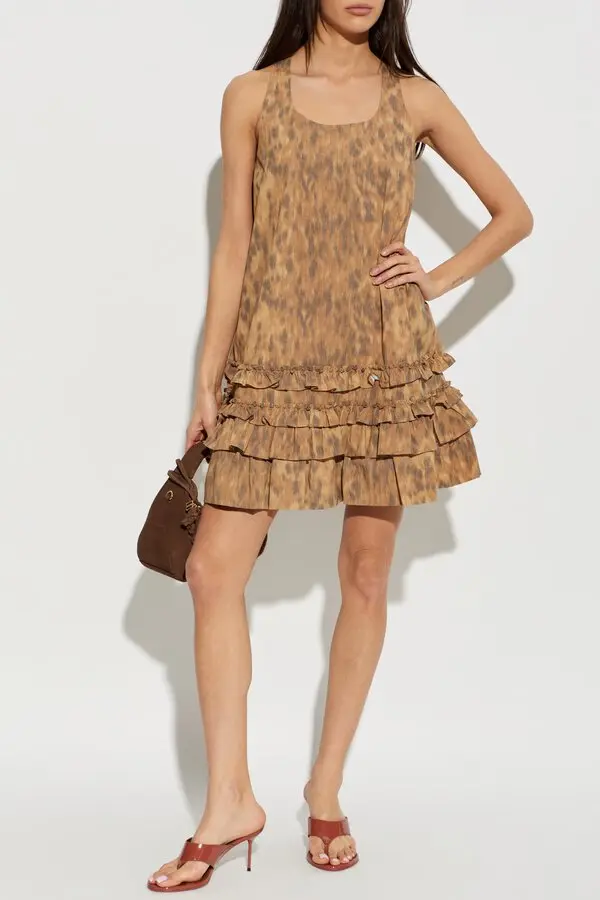 GANNI Dress With Ruffles