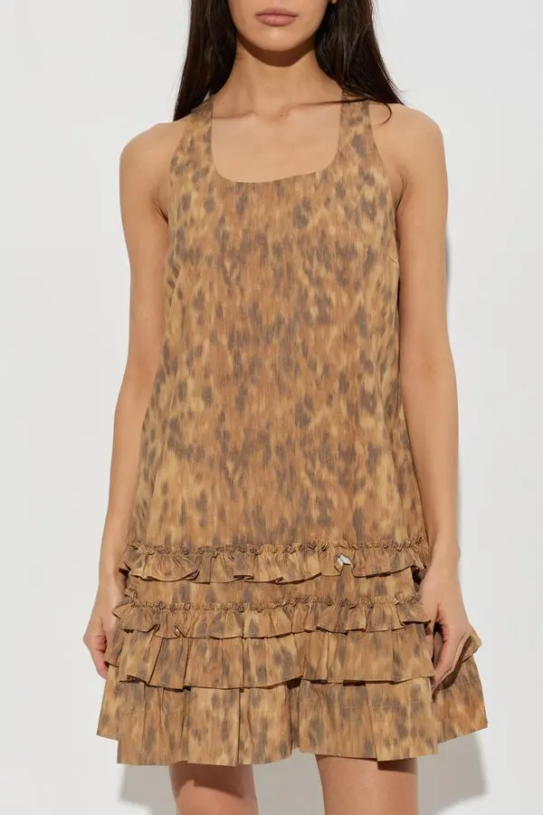 GANNI Dress With Ruffles
