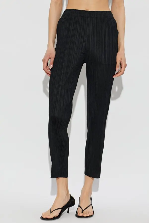 Issey Miyake Pleated Trousers - Black