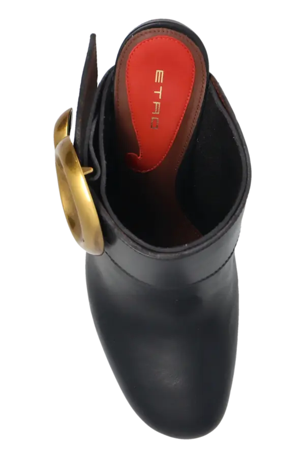 Etro Wedge Heel Slides - Black