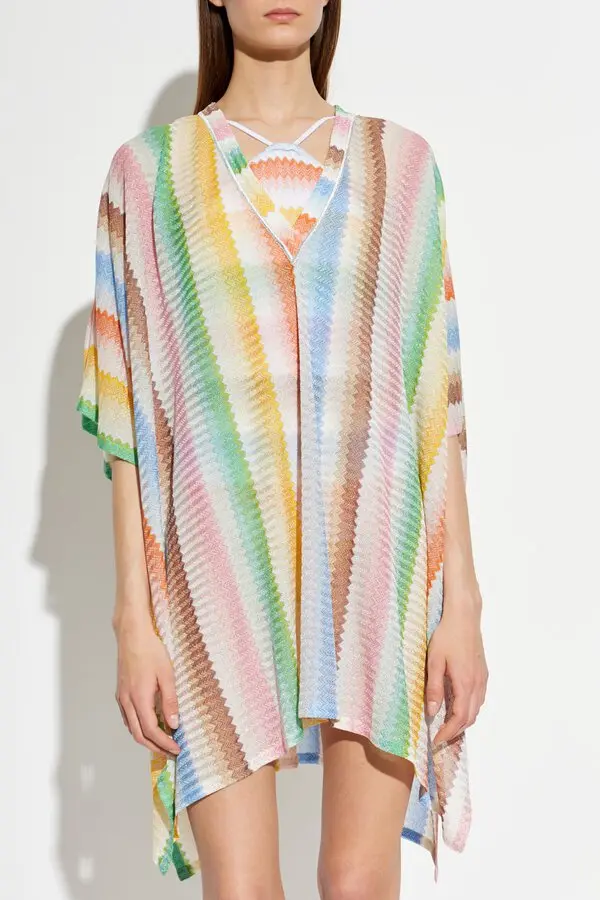 Missoni Patterned Poncho