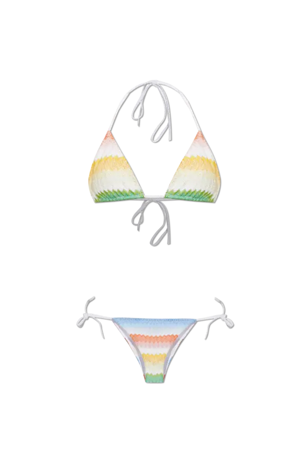 Missoni Zigzag Knit Two-piece Swimsuit - Multicolour