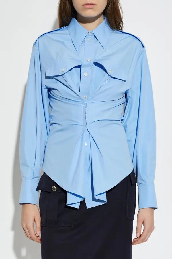 Alexander McQueen Asymmetrical Cut Shirt