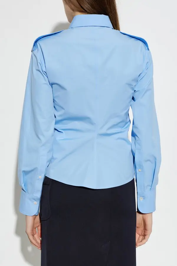 Alexander McQueen Asymmetrical Cut Shirt