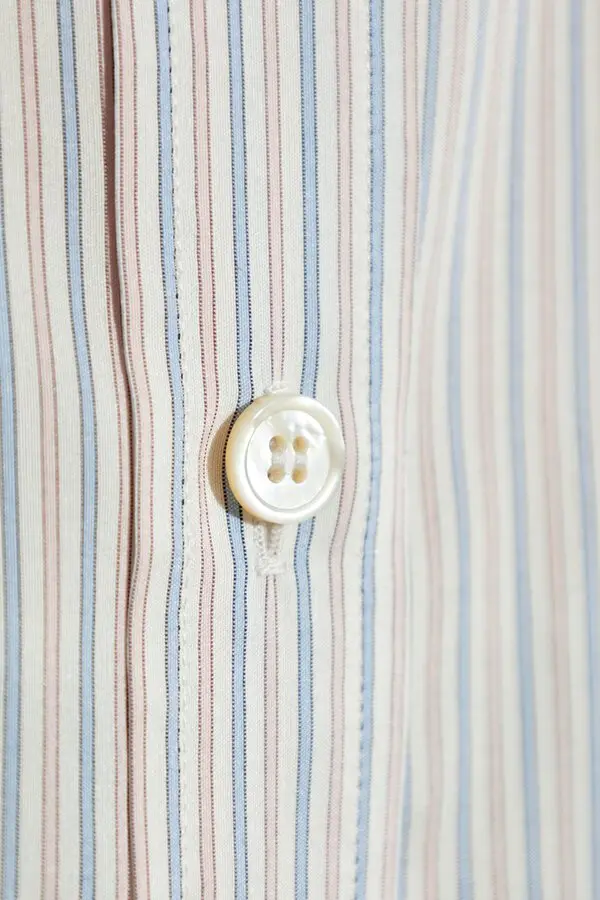 Alexander McQueen Striped Silk Shirt - Multicolour