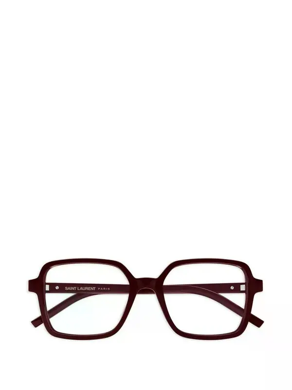 Saint Laurent Square-frame Eyeglasses - Red