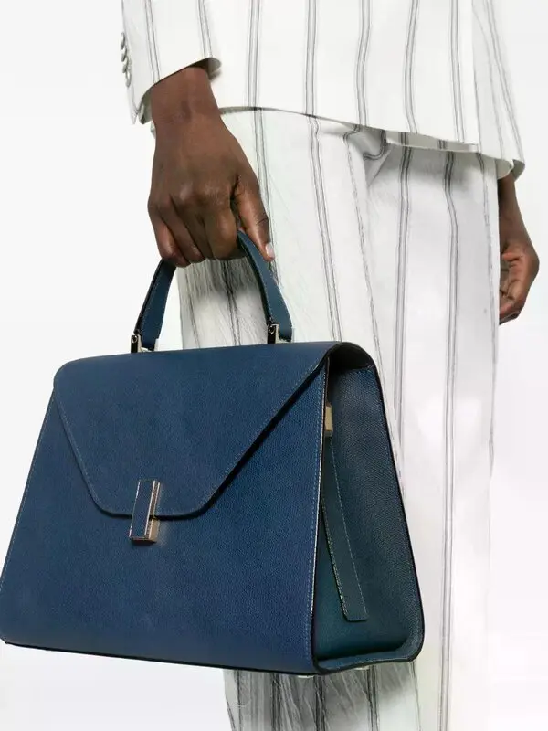 VALEXTRA Iside Top-handle Tote - Blue