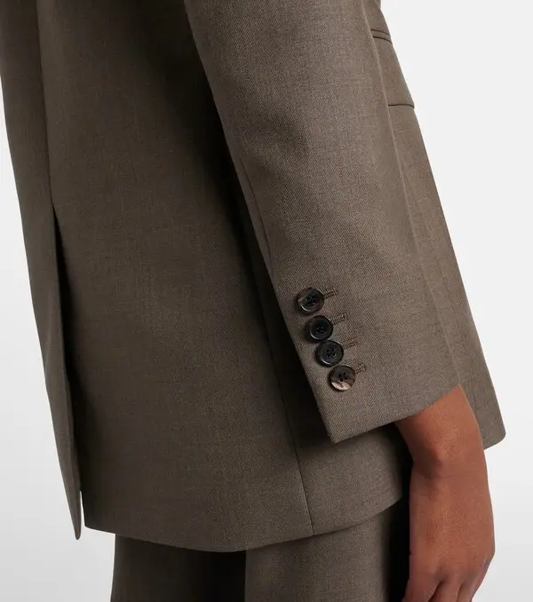 Saint Laurent Wool Blazer - Grey