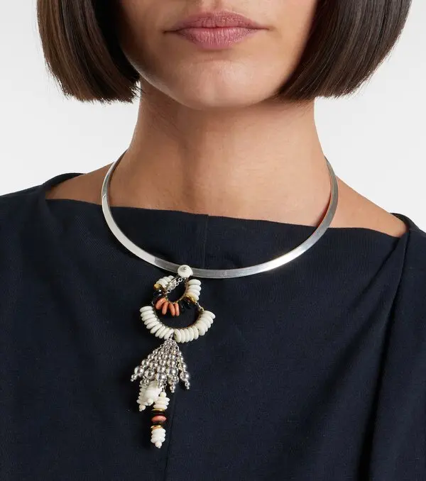 Isabel Marant Étoile Lyna Beaded Pendant Necklace