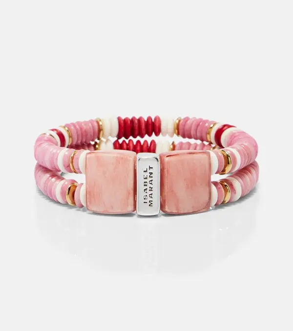 Isabel Marant Lyna Beaded Bracelet - Pink