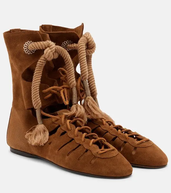Isabel Marant Étoile Liade Suede Ankle Boots - Brown