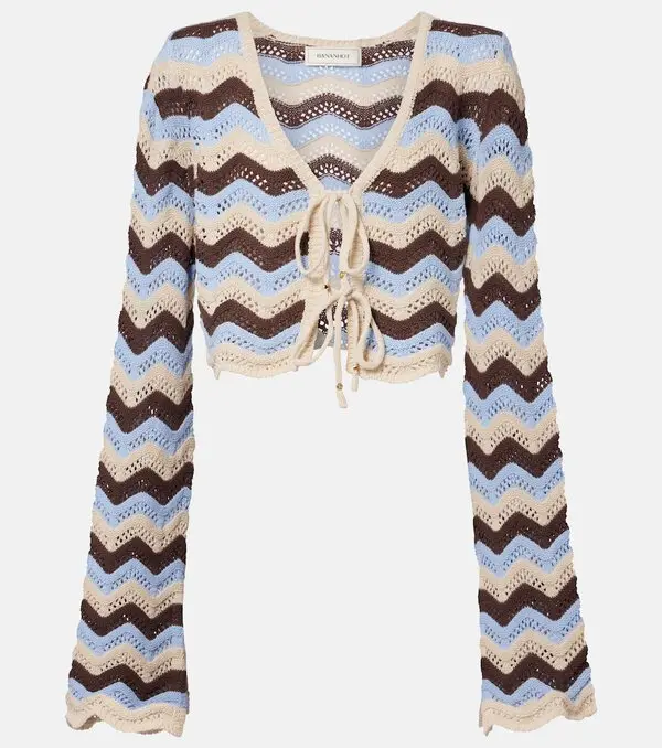 BANANHOT Miana Open-knit Crop Top - Multicoloured