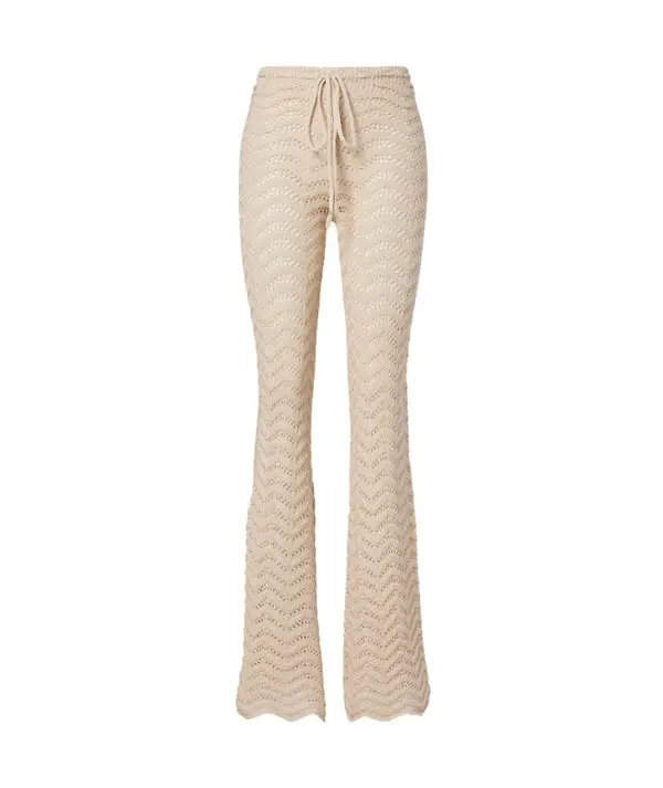 BANANHOT Kim Flared Pants In Pacific - Beige