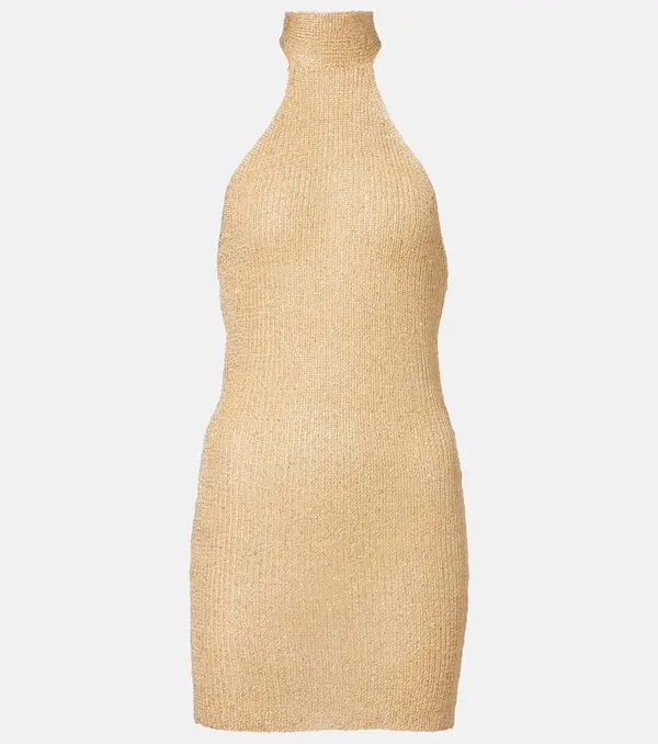 BANANHOT Blair Sequined Minidress - Yellow
