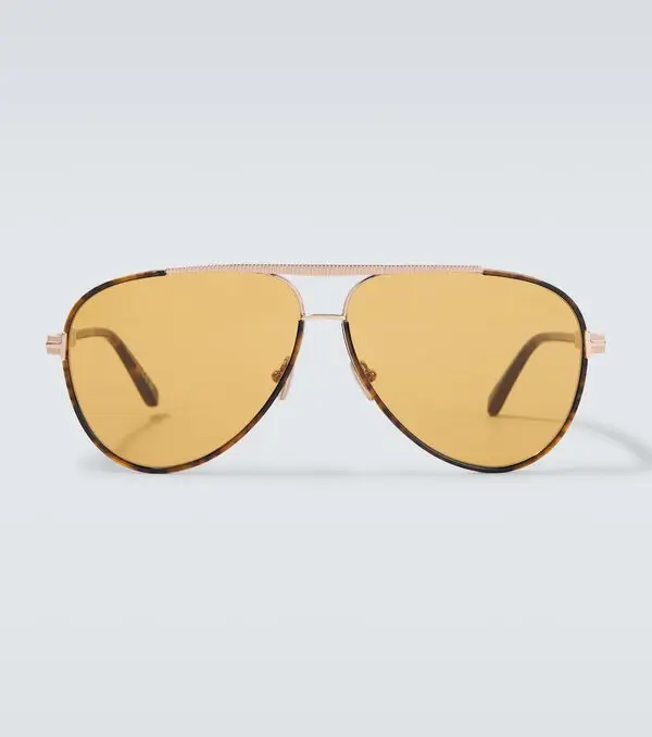 TOM FORD Aviator Sunglasses - Gold