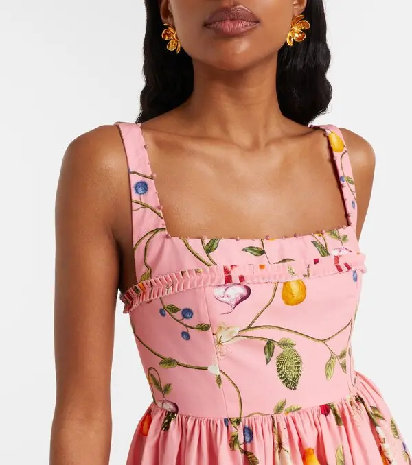 Agua Bendita Barbara Printed Cotton Minidress