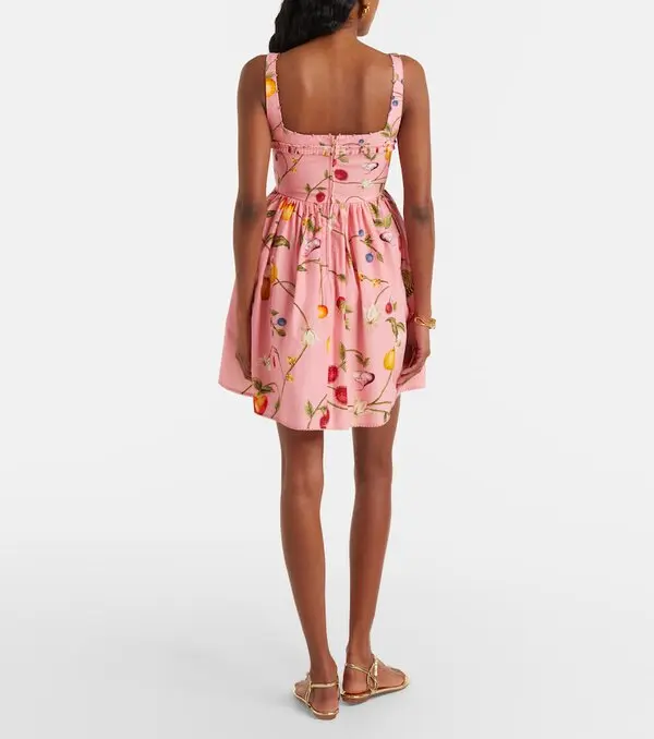 Agua Bendita Barbara Printed Cotton Minidress