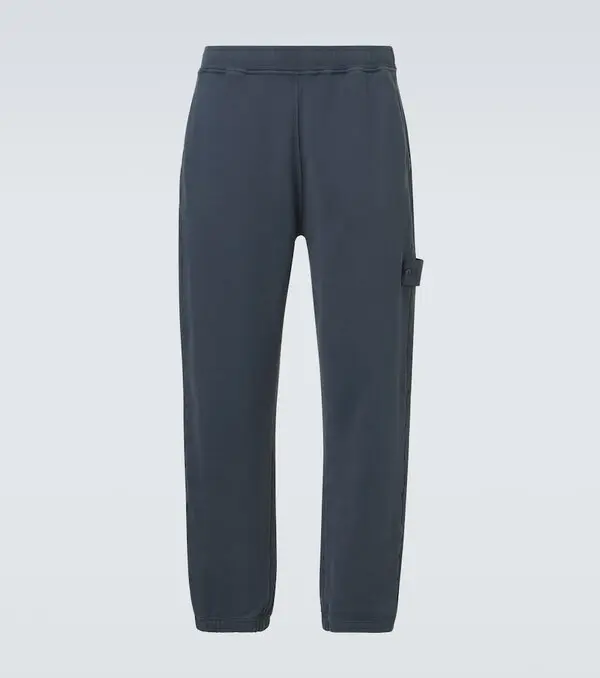 Stone Island Cotton Sweatpants - Blue