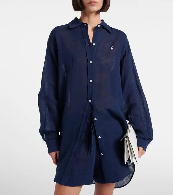 Polo Ralph Lauren Cotton And Linen Button-down Shirt