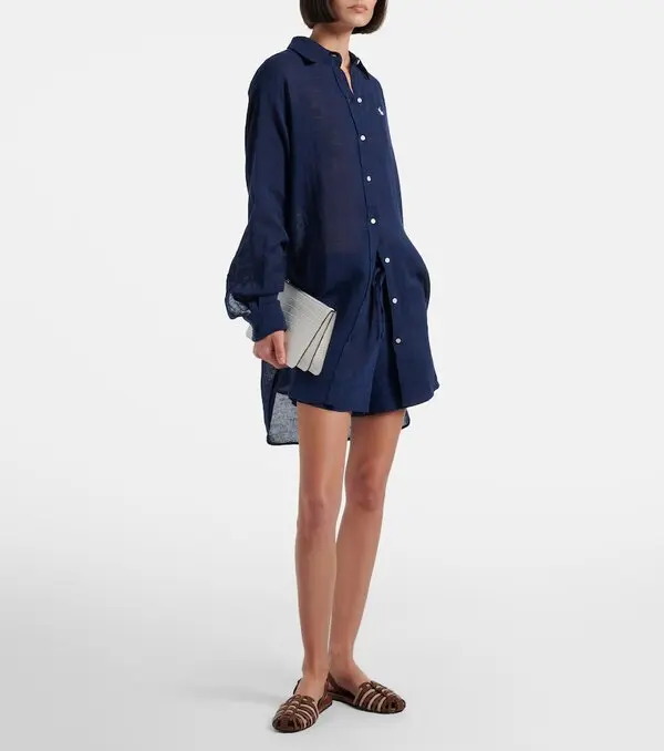 Polo Ralph Lauren Cotton And Linen Button-down Shirt