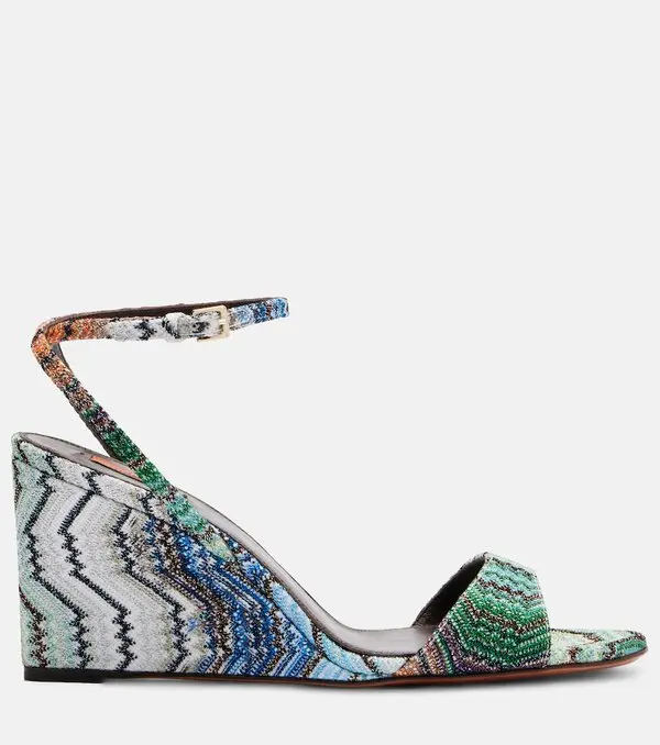 Missoni Julia Zigzag Lamé Wedges