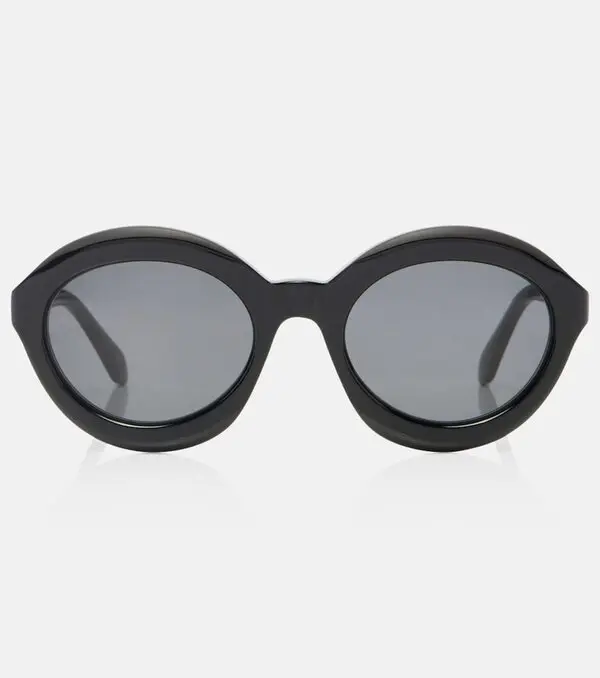 Alaïa Round Frame Sunglasses - Black