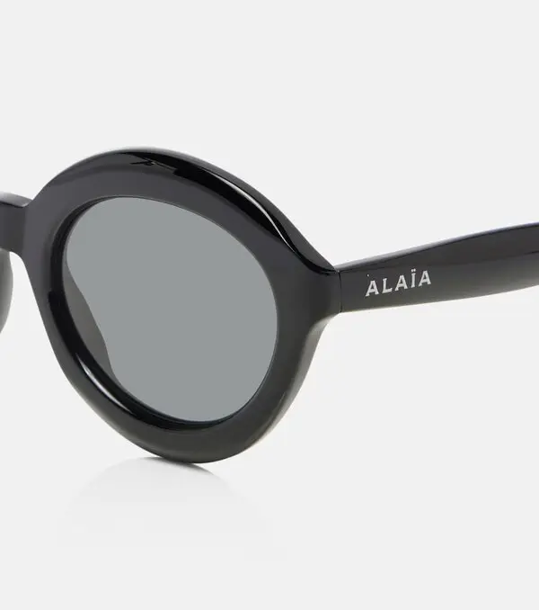 Alaïa Round Frame Sunglasses - Black