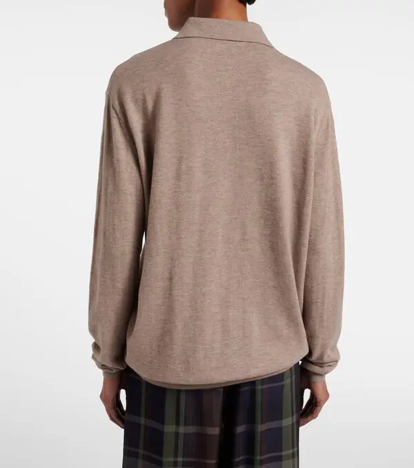 THE FRANKIE SHOP Tala Wool-blend Polo Sweater