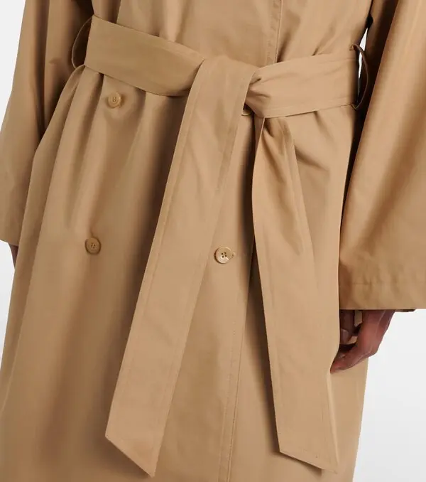 THE FRANKIE SHOP Riva Oversized Trench Coat - Beige