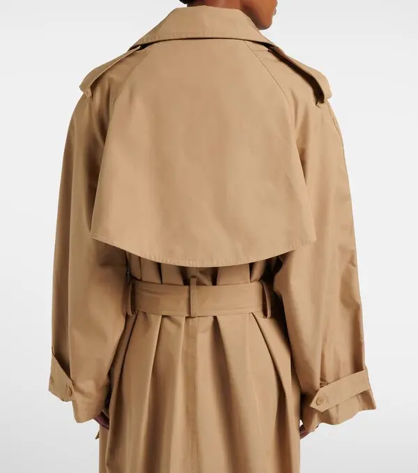 THE FRANKIE SHOP Riva Oversized Trench Coat - Beige