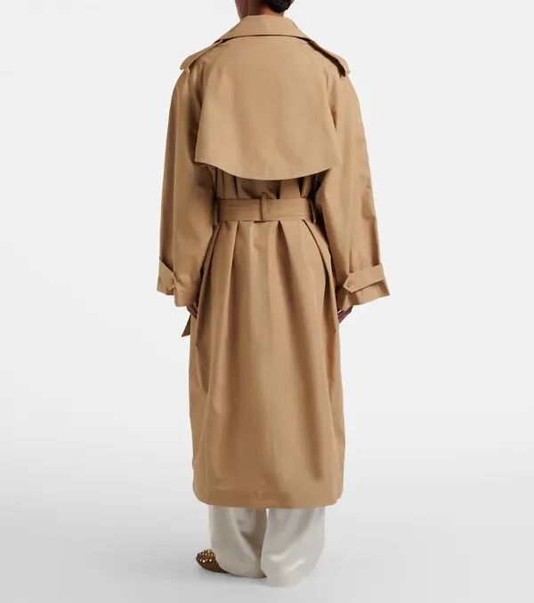 THE FRANKIE SHOP Riva Oversized Trench Coat - Beige