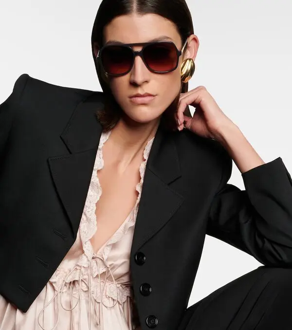 Chloé Judy Aviator Sunglasses - Grey