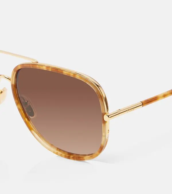 Chloé Tubolar Aviator Sunglasses