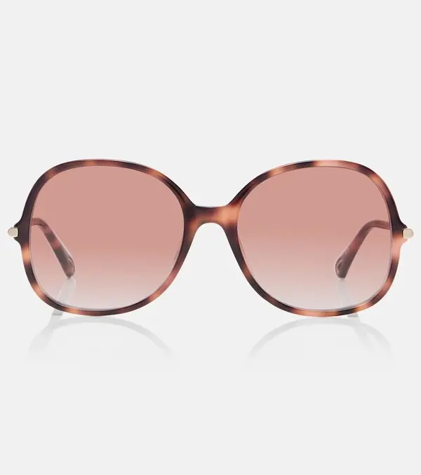 Chloé Oversized Acetate Sunglasses - Brown