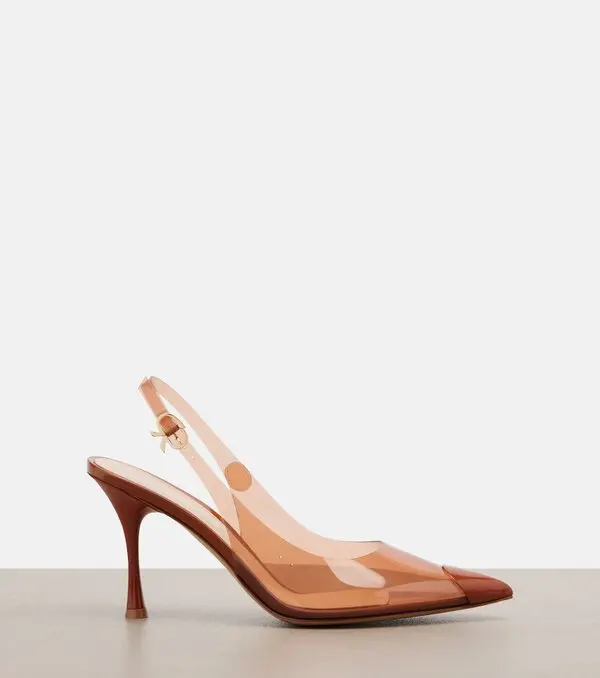 GIANVITO ROSSI Diana Slingback Pumps - Brown