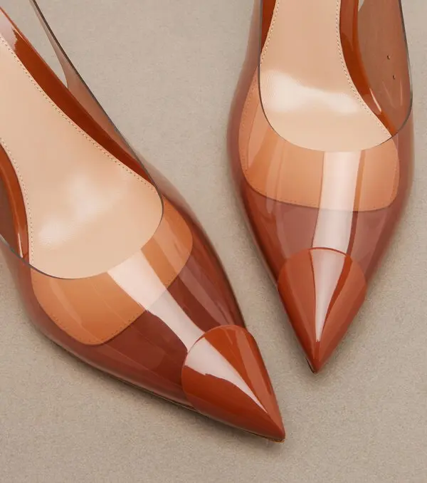 GIANVITO ROSSI Diana Slingback Pumps - Brown