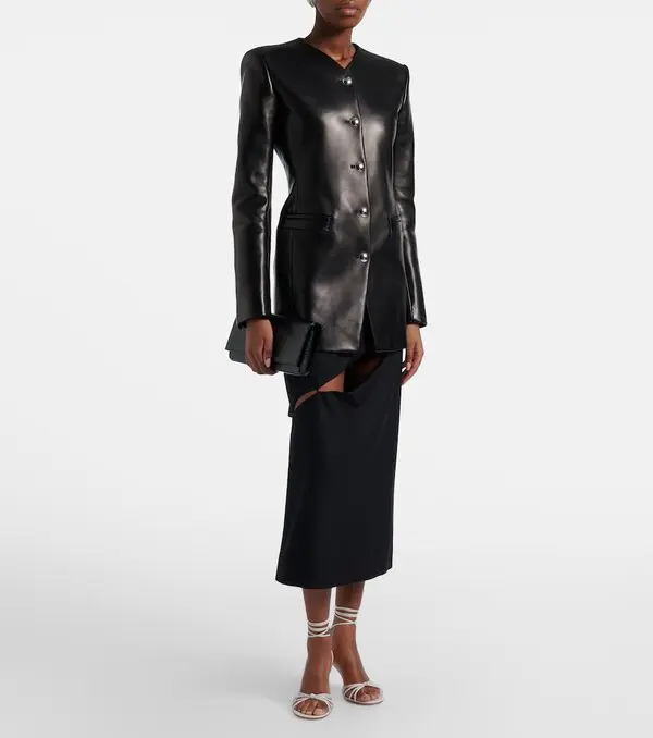 GIANVITO ROSSI Malé Leather Sandals