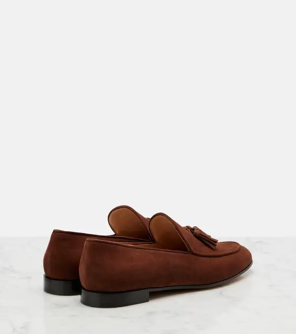 GIANVITO ROSSI Tasseled Suede Loafers