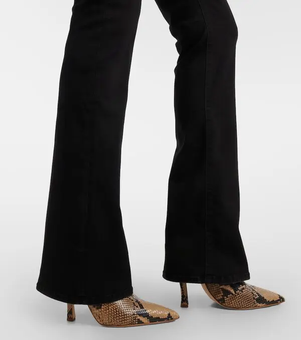 7 For All Mankind Mid-rise Bootcut Jeans - Black