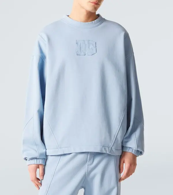 Dolce & Gabbana Cotton Jersey Sweatshirt - Blue