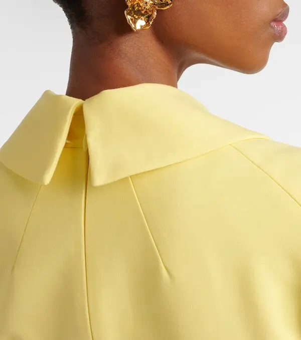 EMILIA WICKSTEAD Kalonice Crêpe Midi Dress - Yellow