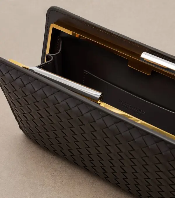 Bottega Veneta Intrecciato Leather Agenda Clutch