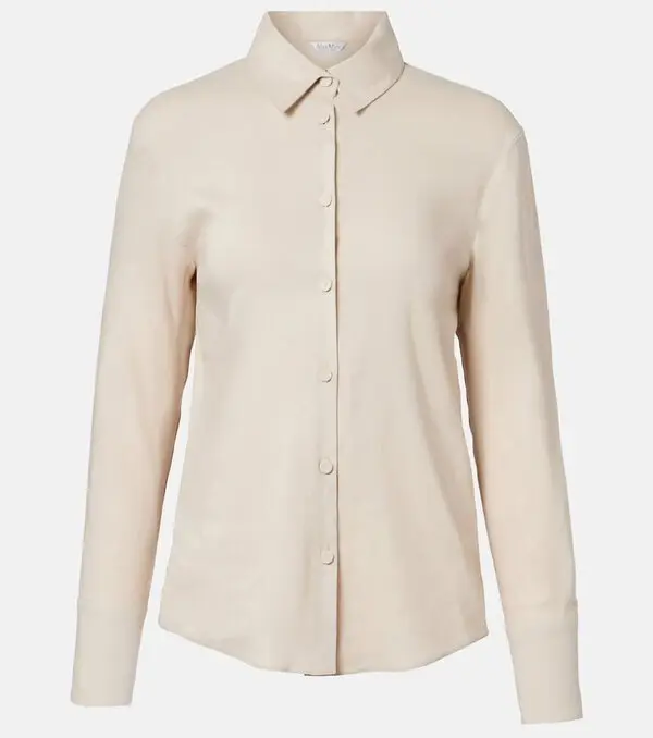 Max Mara Badesse Linen-blend Shirt - Beige