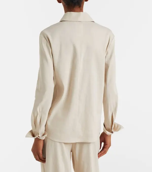Max Mara Badesse Linen-blend Shirt