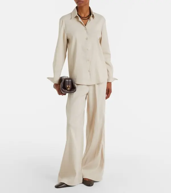 Max Mara Badesse Linen-blend Shirt