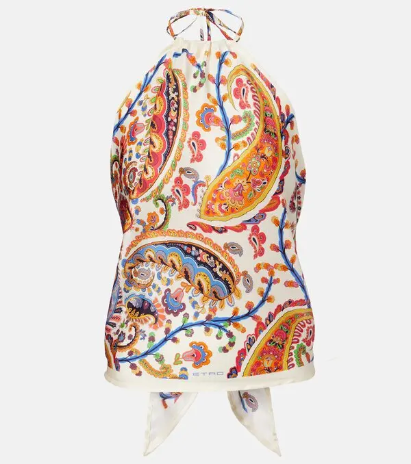 Etro Printed Silk Top - Multicoloured