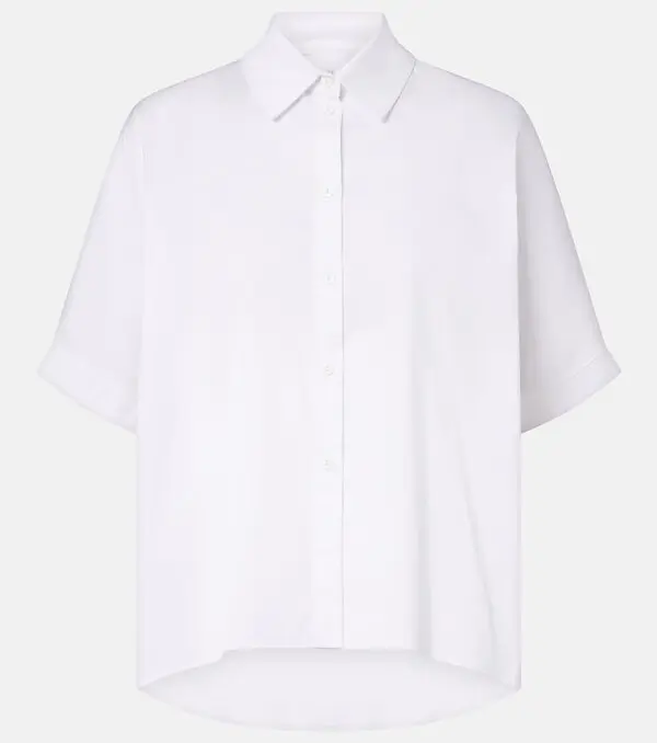 Max Mara Pittura Cotton-blend Shirt - White