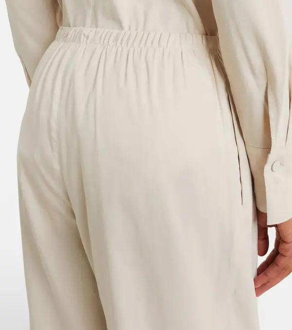 Max Mara Destino Linen-blend Pants - Beige