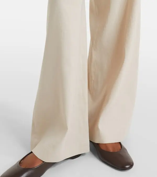 Max Mara Destino Linen-blend Pants - Beige