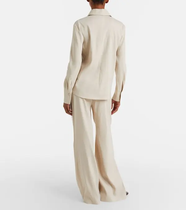 Max Mara Destino Linen-blend Pants - Beige